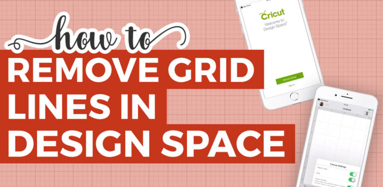 How to Remove Grid Lines in Cricut Design Space - Craft with Sarah