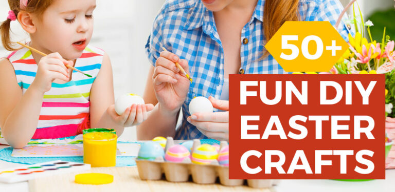 50+ Quick & Easy Easter Crafts for Kids & Adults - Craft with Sarah