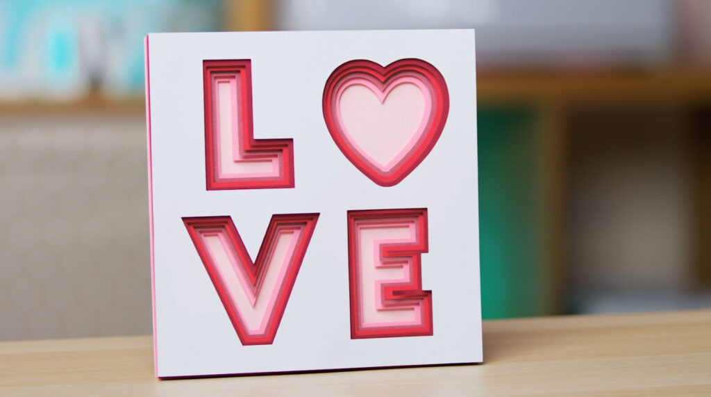 Layered Cricut Shadow Boxes Using Offset & Inset - Craft with Sarah