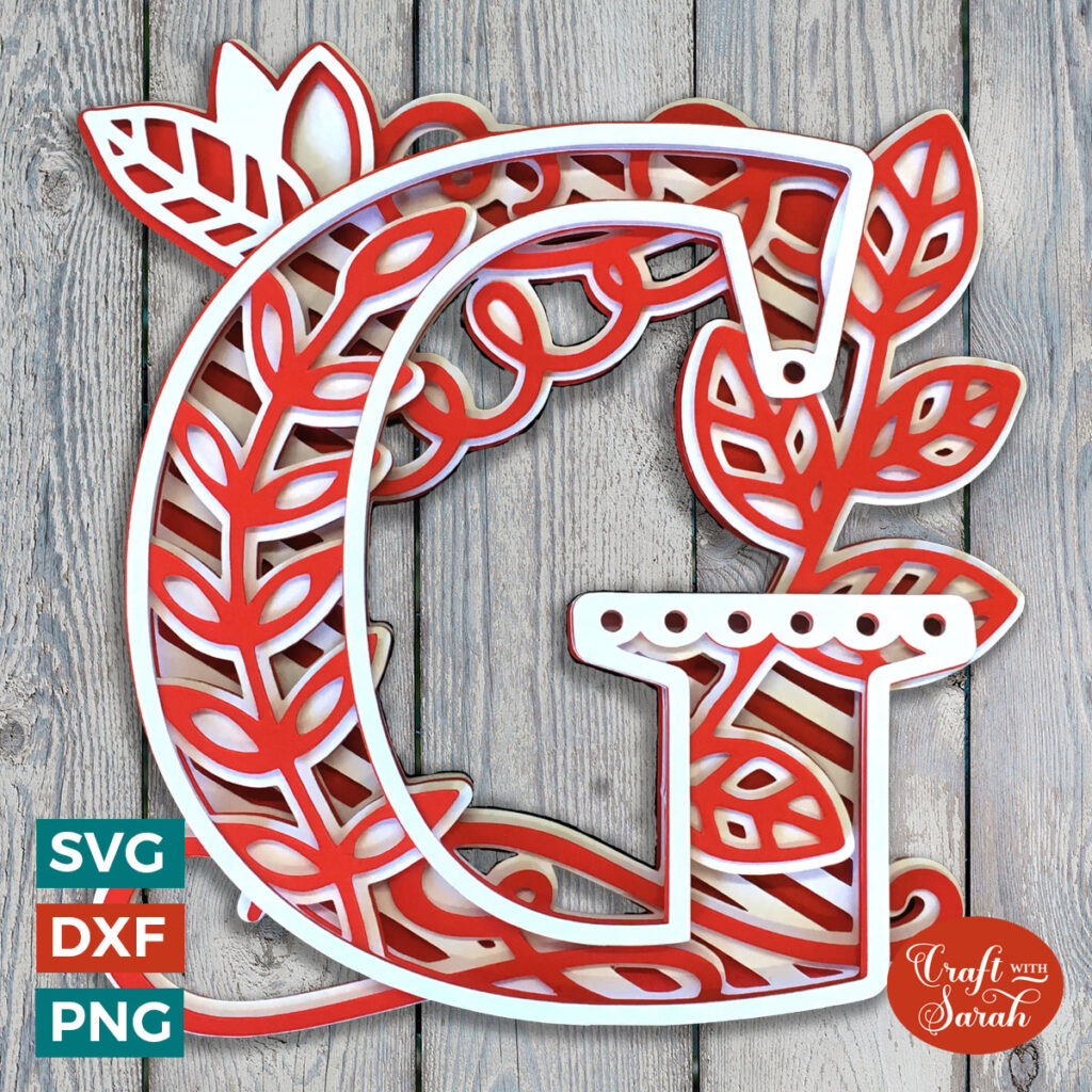Letter G Alphabet SVG - Craft with Sarah