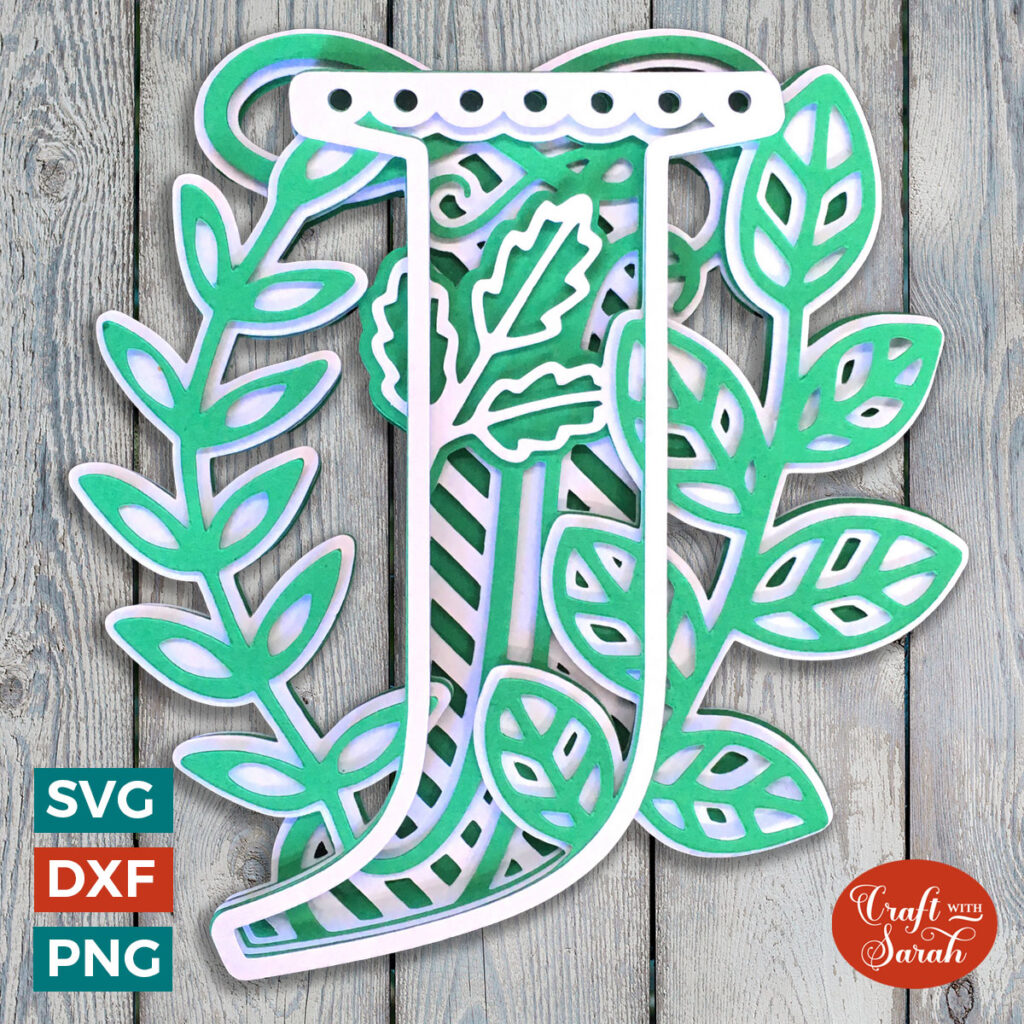 Letter J Alphabet SVG - Craft with Sarah