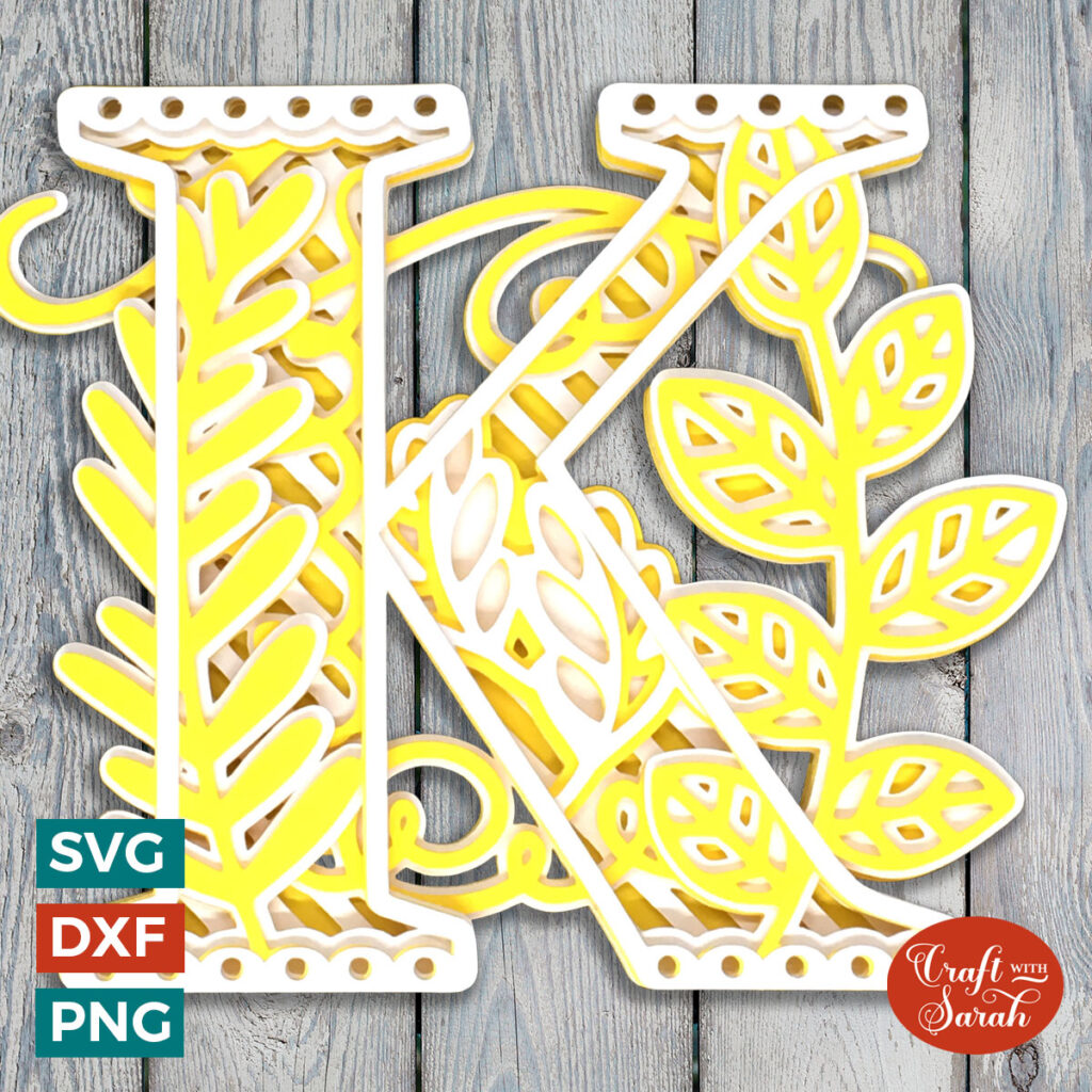 Letter K Alphabet SVG - Craft with Sarah