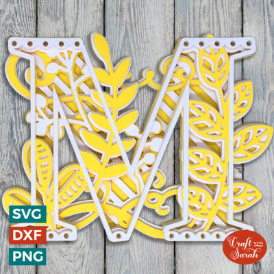 Letter M Alphabet SVG - Craft with Sarah