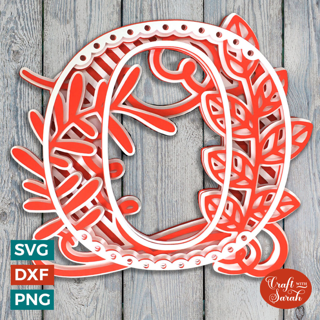 Letter O Alphabet SVG - Craft with Sarah
