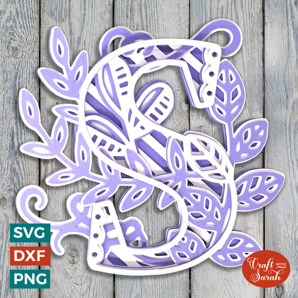 Letter S Alphabet SVG - Craft with Sarah