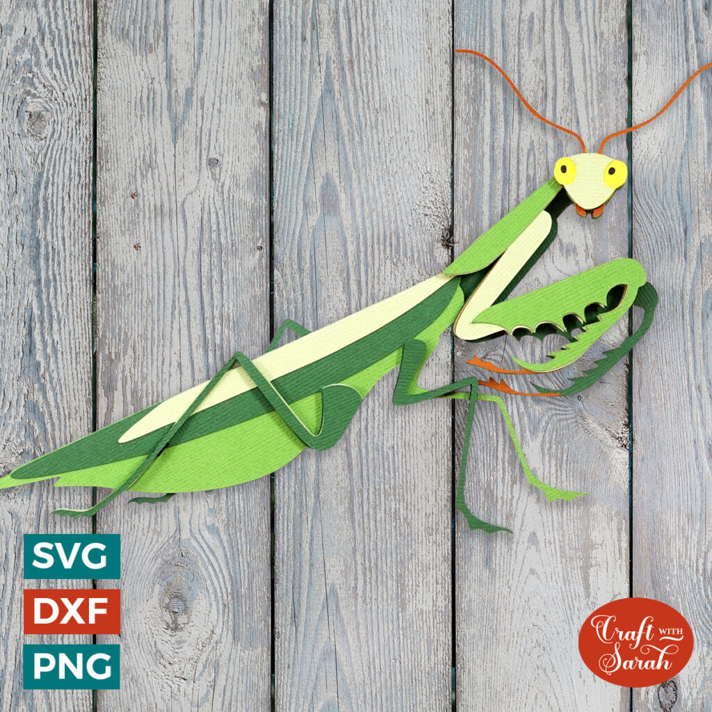 Praying Mantis SVG - Craft with Sarah