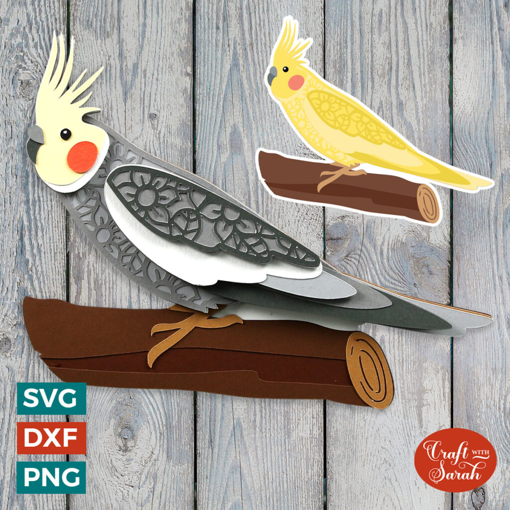 Cockatiel SVG - Craft with Sarah