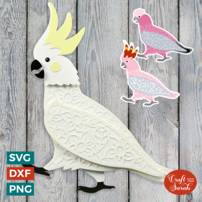 Cockatoo SVG - Craft with Sarah