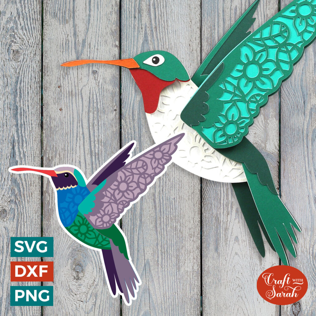 Hummingbird SVG - Craft with Sarah