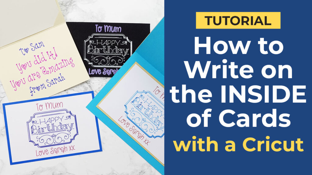 How to Write Inside Cards with a Cricut - Craft with Sarah