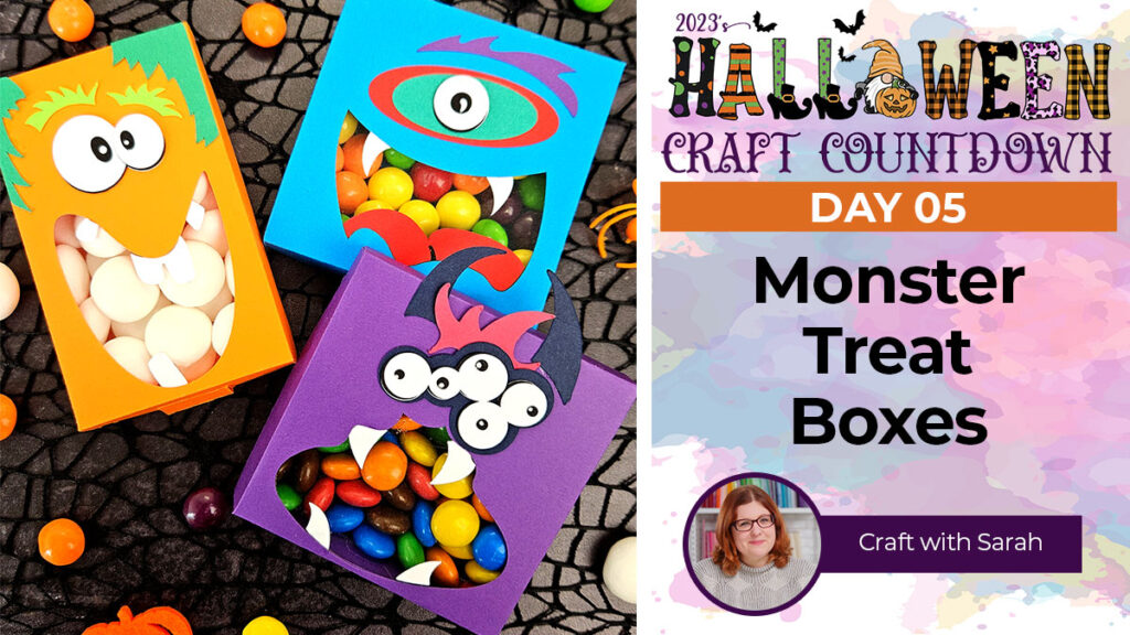 HCC 2023 Day 05 🦇 Monster Face Treat Boxes - Craft with Sarah