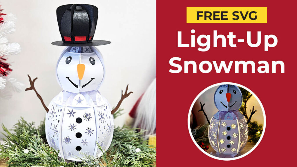 3D Snowman Papercraft ☃️ Slot-Together Design - Craft with Sarah