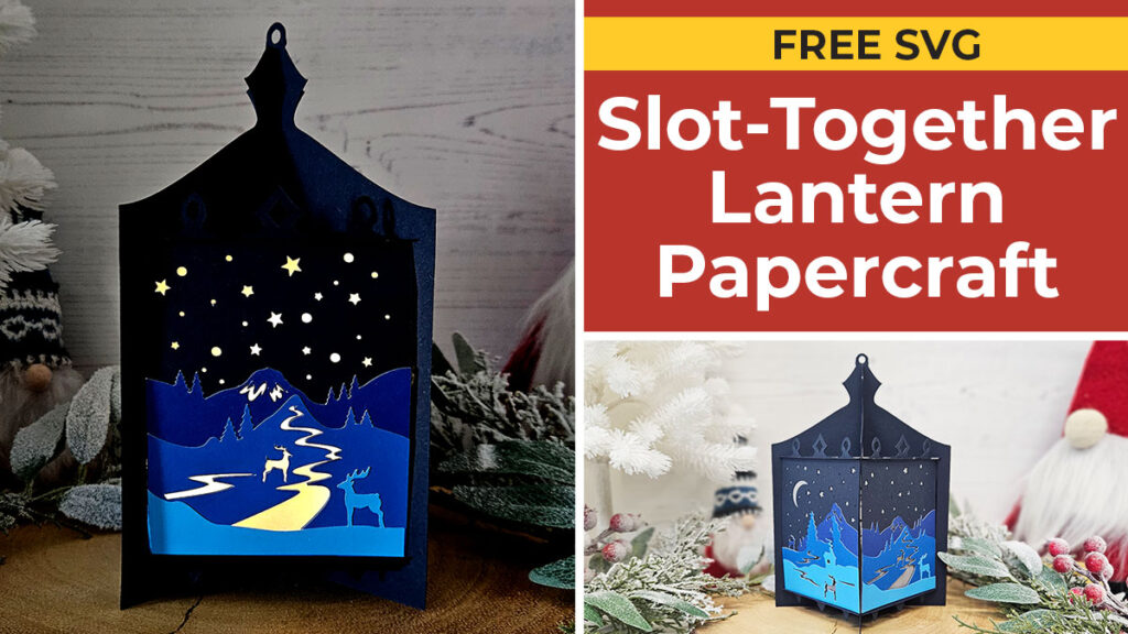 3D Lantern Papercraft 🕯️ A Beautiful Winter Scene That GLOWS - Craft ...