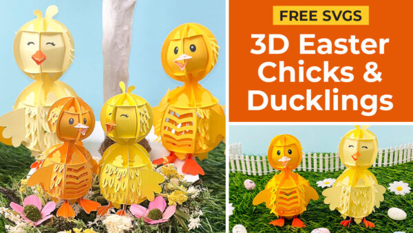 3D Easter Chicks and Ducklings 🐥 Adorable Cricut Easter Crafts - Craft ...