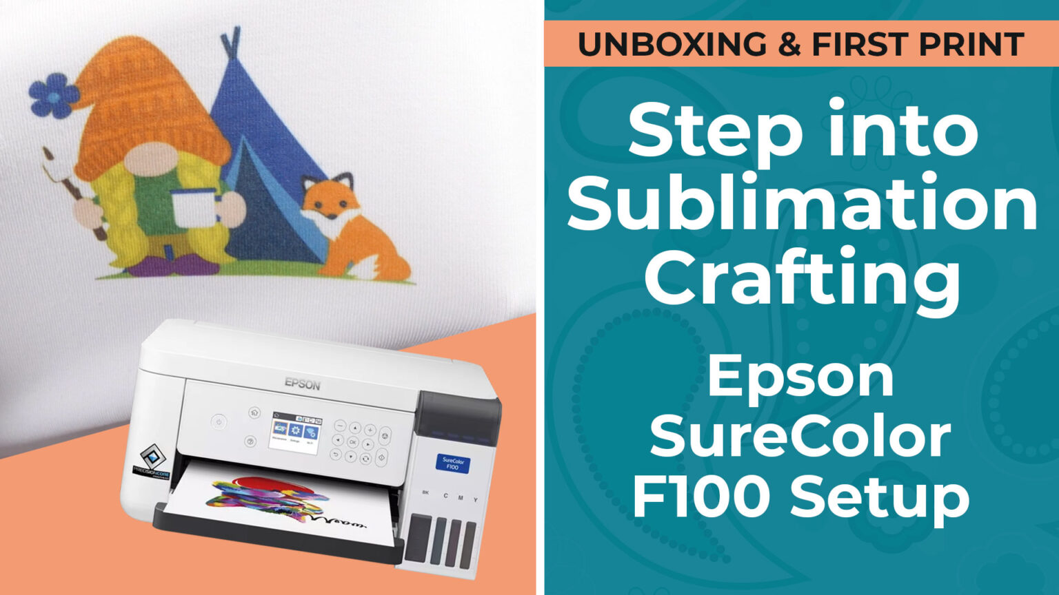 Epson Surecolor F100 Setup 🖨️ A4 Sublimation Printer for Beginners - Craft with Sarah