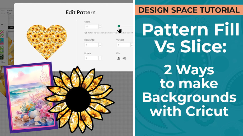 How to Use Pattern Fill for Printable Backgrounds in Cricut Design ...