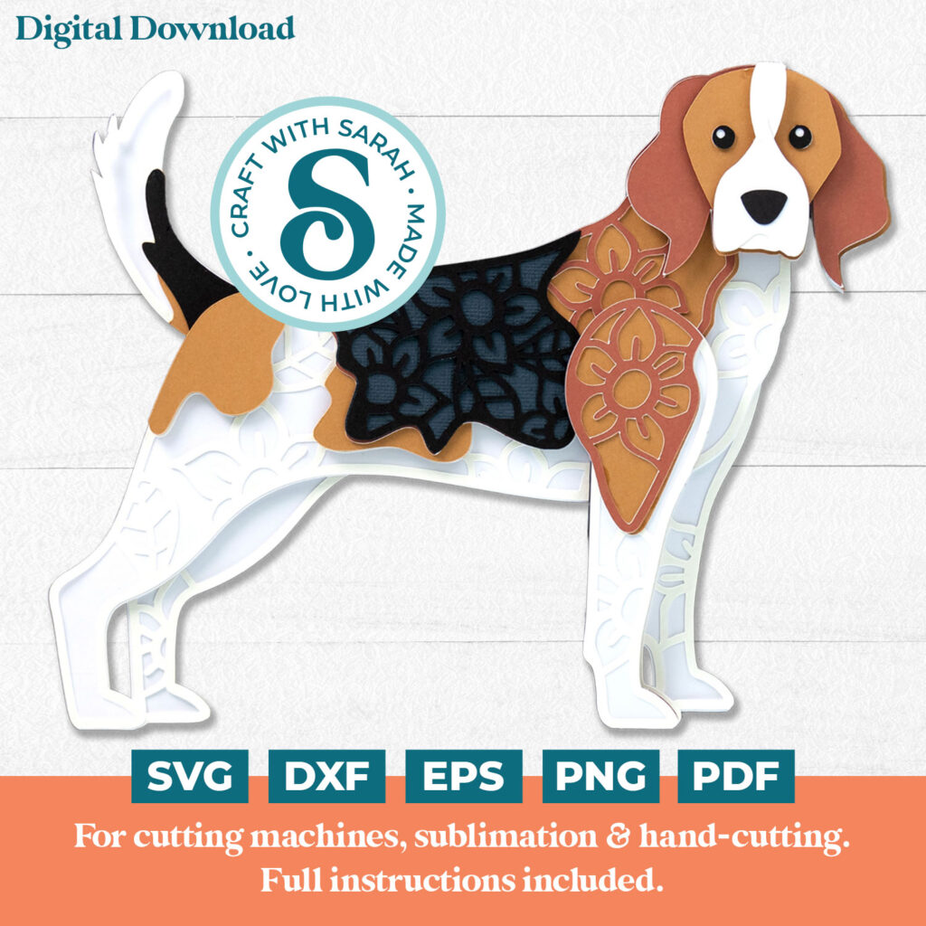 Beagle SVG - Craft with Sarah