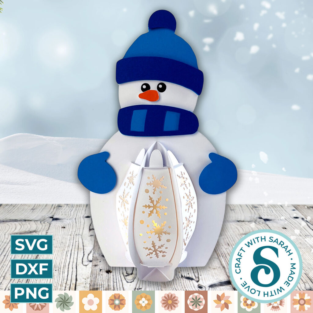 Snowman Lantern - Craft with Sarah