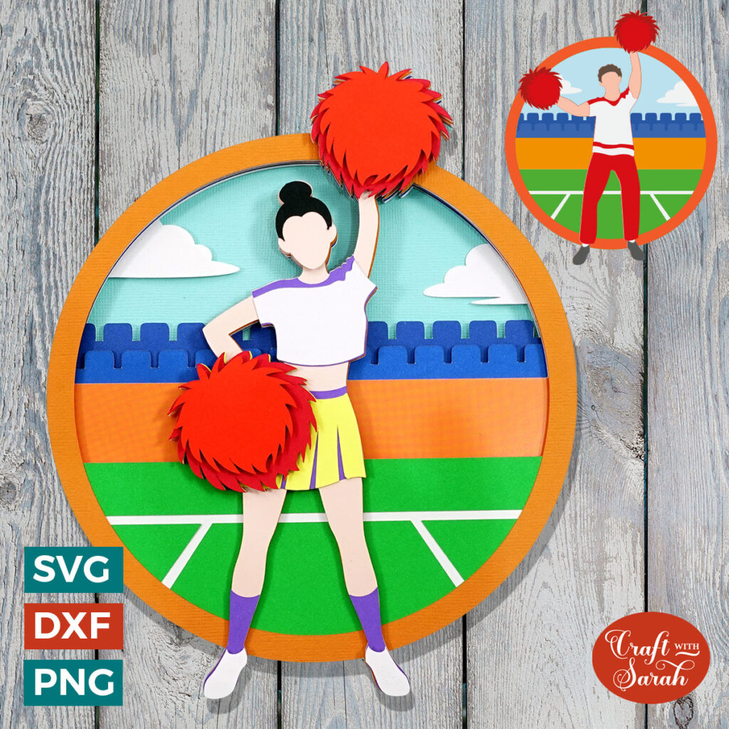 Cheerleading SVG - Craft with Sarah