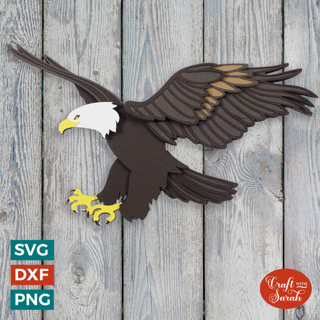 Swooping Eagle SVG - Craft with Sarah