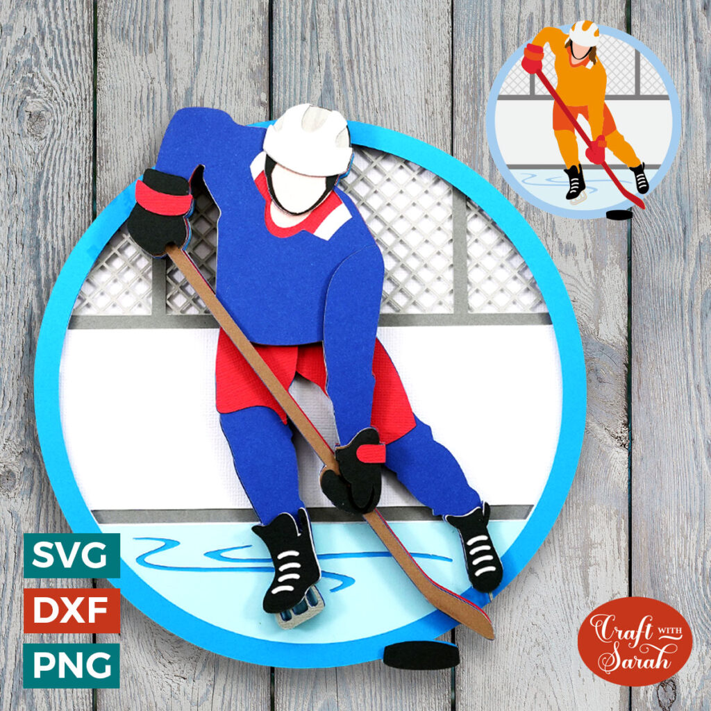 Ice Hockey SVG - Craft with Sarah