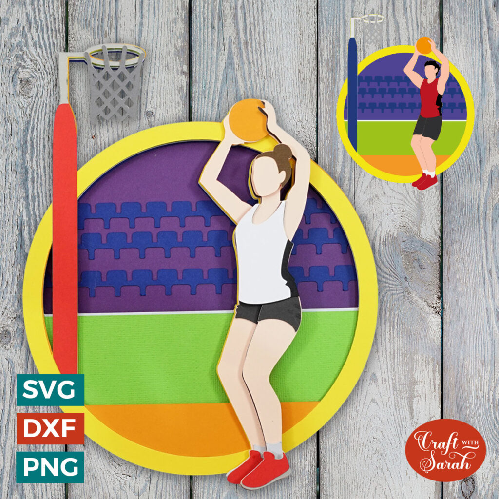 Netball SVG - Craft with Sarah