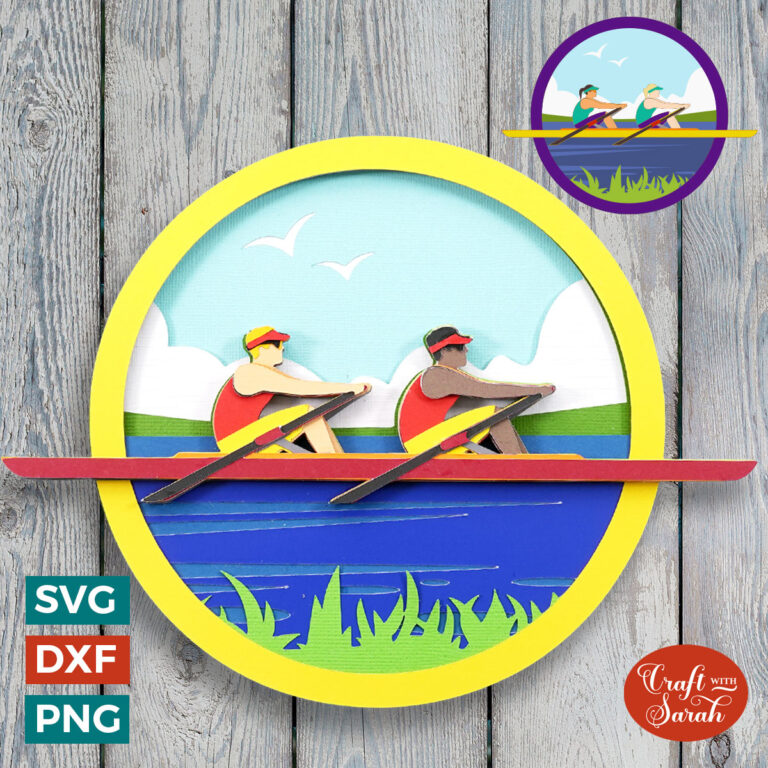Rowing SVG - Craft with Sarah