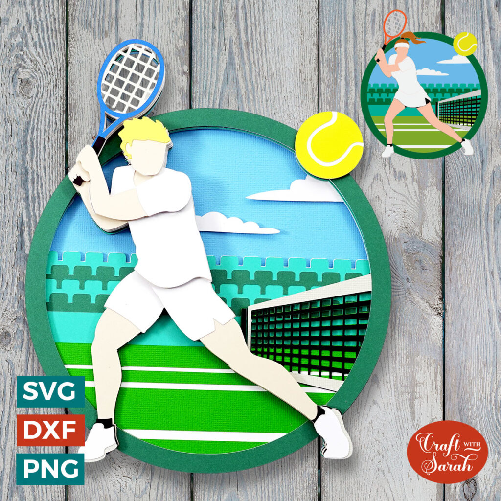 Tennis SVG - Craft with Sarah
