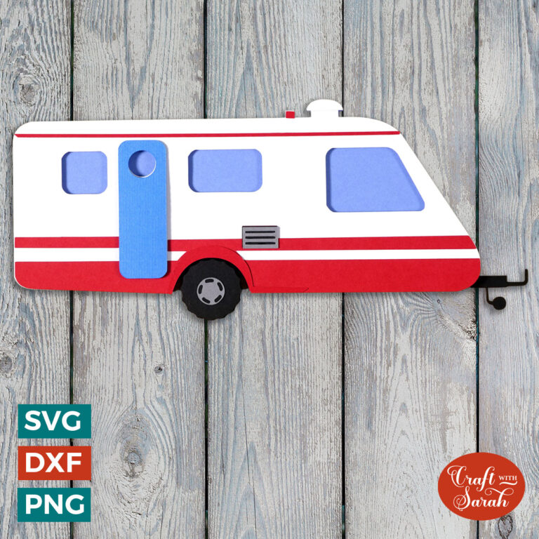 Caravan SVG - Craft with Sarah