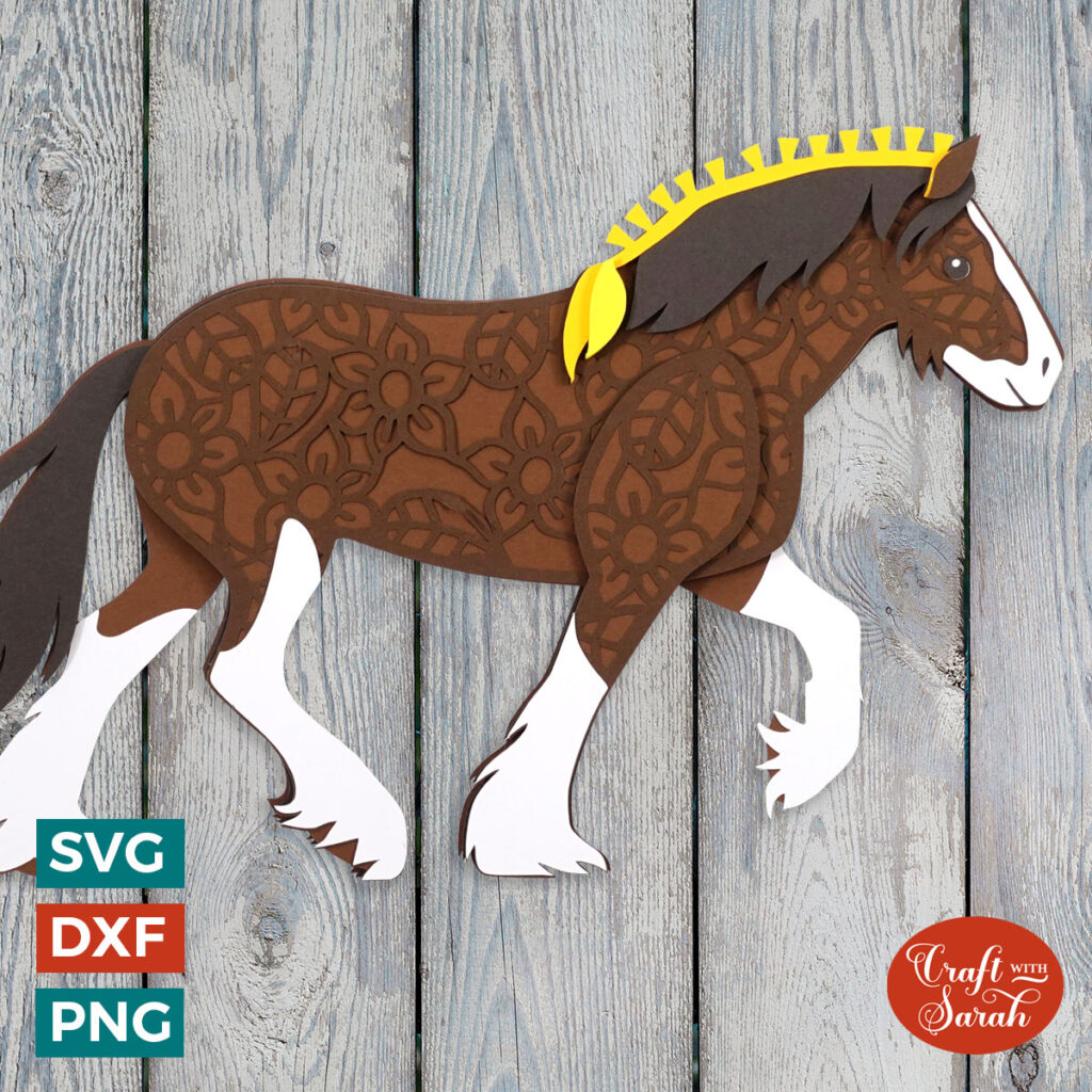Shire Horse SVG - Craft with Sarah