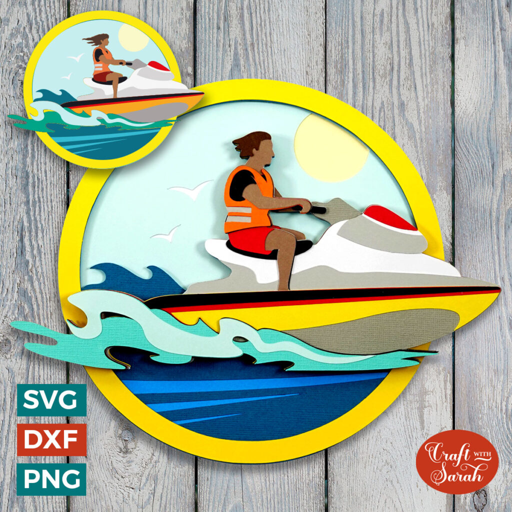 Jet Ski SVG - Craft with Sarah