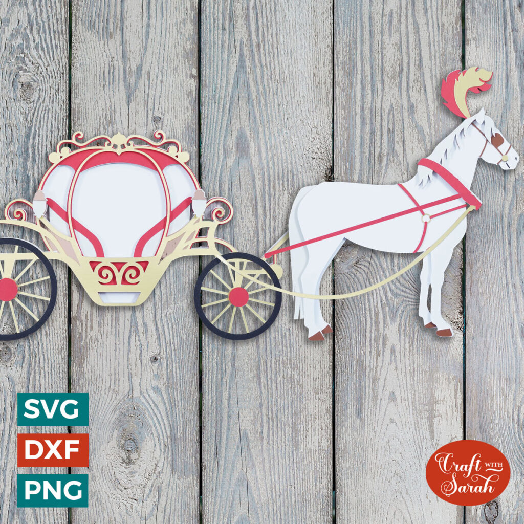 Wedding Horse & Cart SVG - Craft with Sarah
