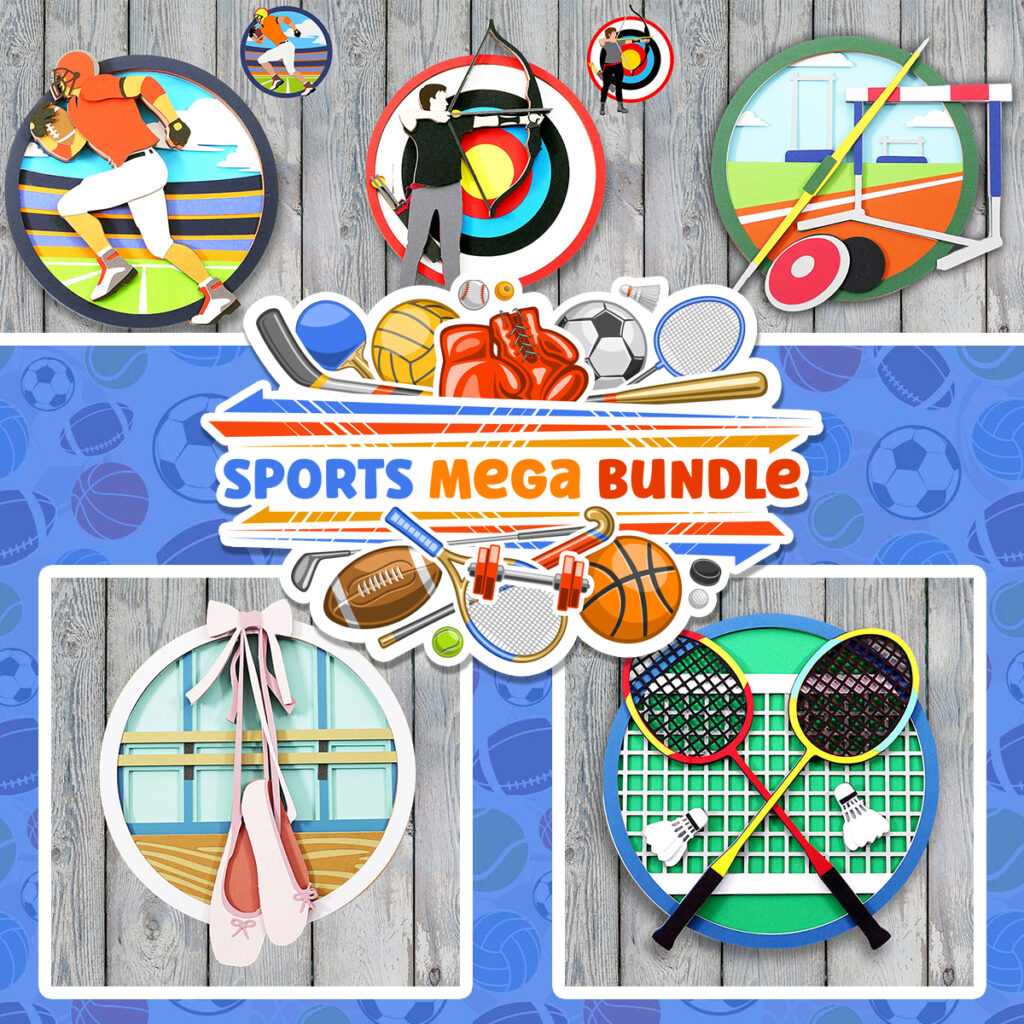 Sports Mega Bundle (60 designs!) - Craft with Sarah