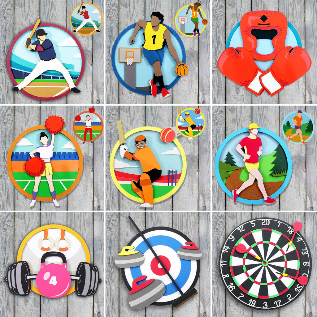 Sports Mega Bundle (60 designs!) - Craft with Sarah