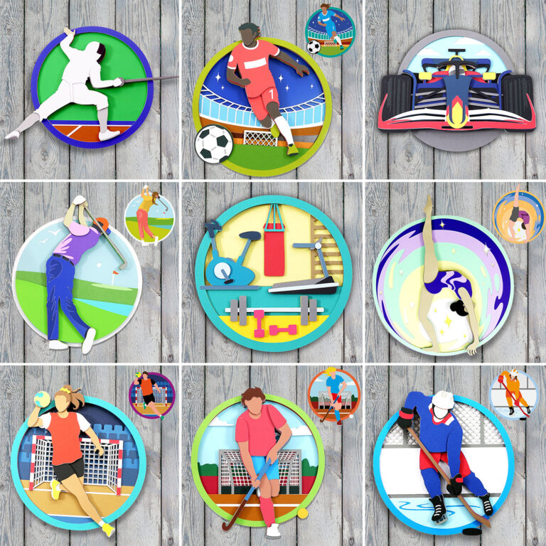Sports Mega Bundle (60 designs!) - Craft with Sarah