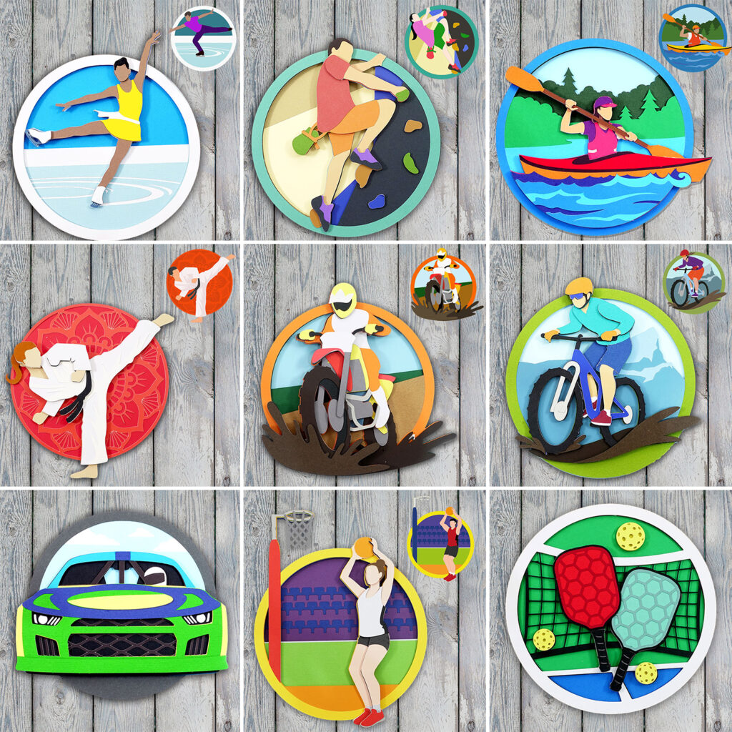 Sports Mega Bundle (60 designs!) - Craft with Sarah