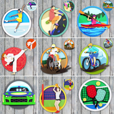 Sports Mega Bundle (60 designs!) - Craft with Sarah