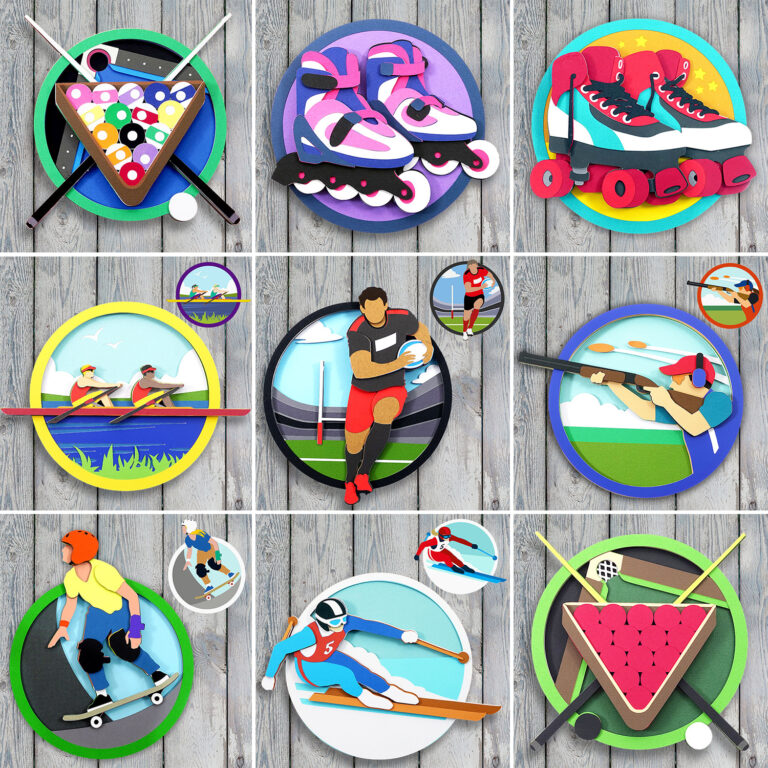 Sports Mega Bundle (60 designs!) - Craft with Sarah