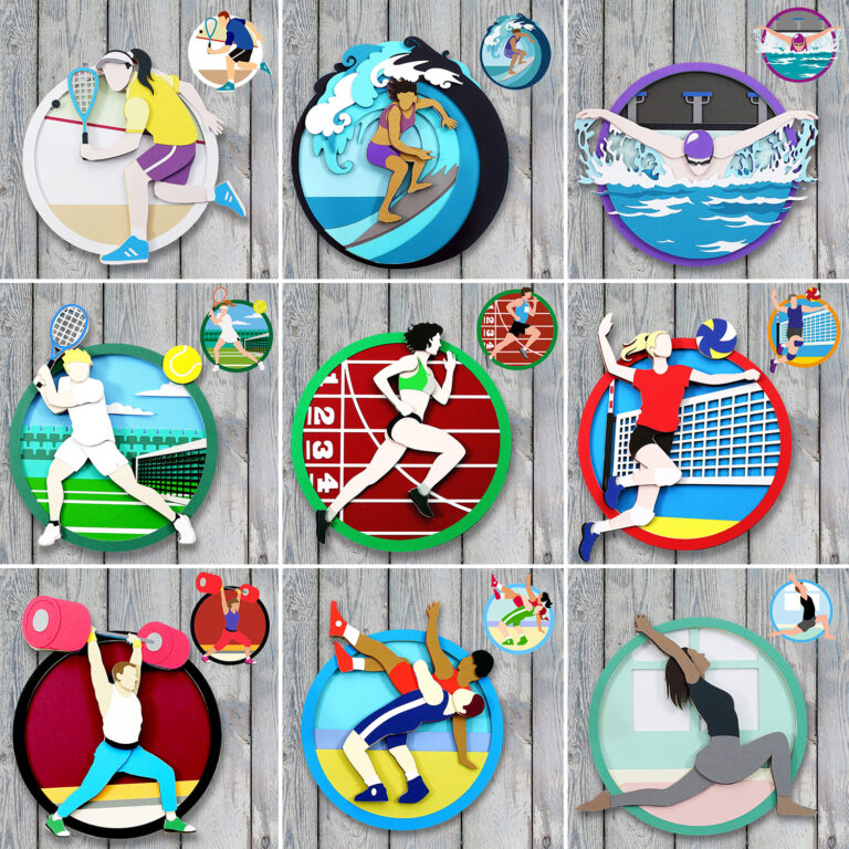 Sports Mega Bundle (60 designs!) - Craft with Sarah