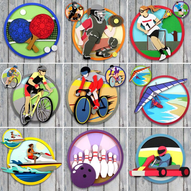 Sports Mega Bundle (60 designs!) - Craft with Sarah