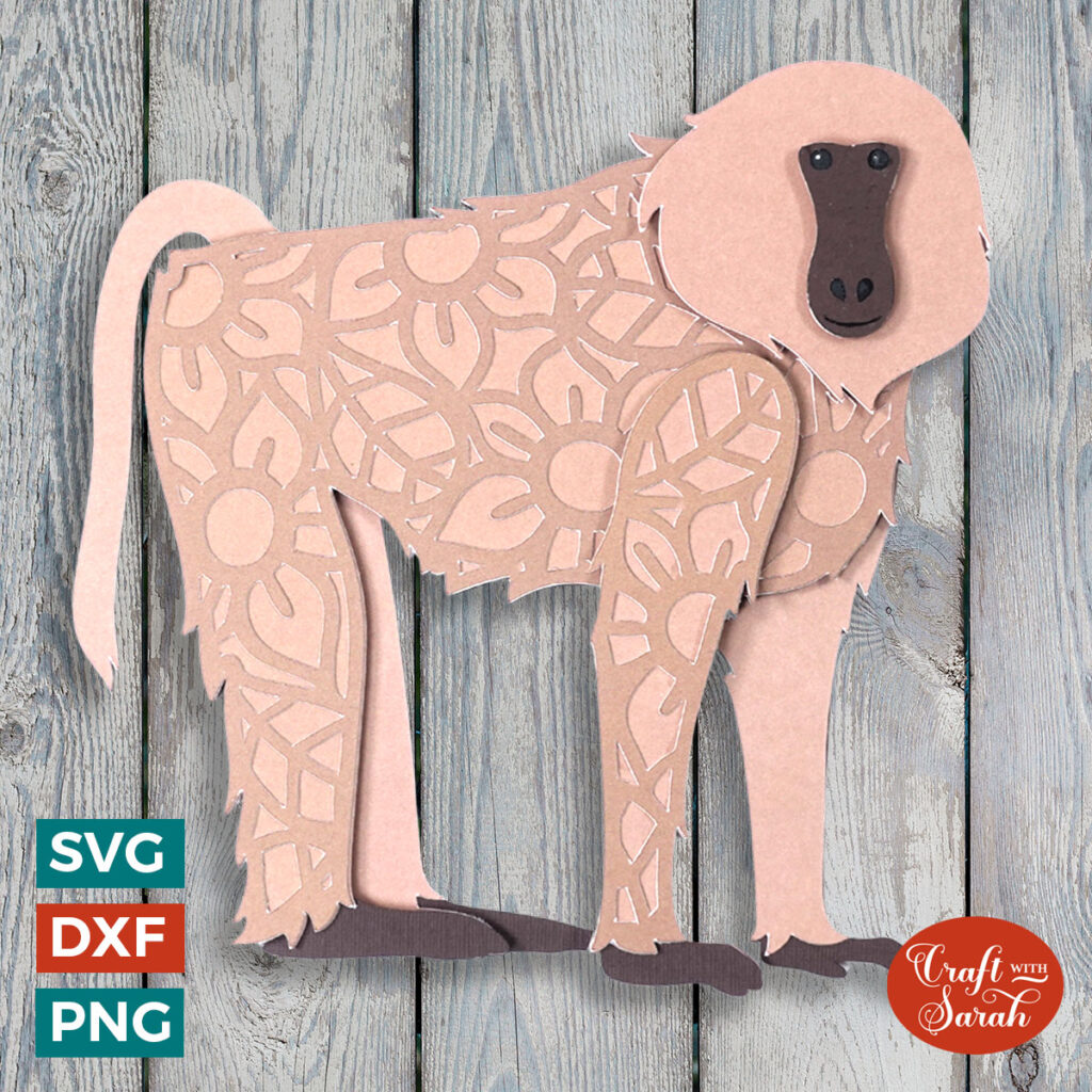 Baboon SVG - Craft with Sarah
