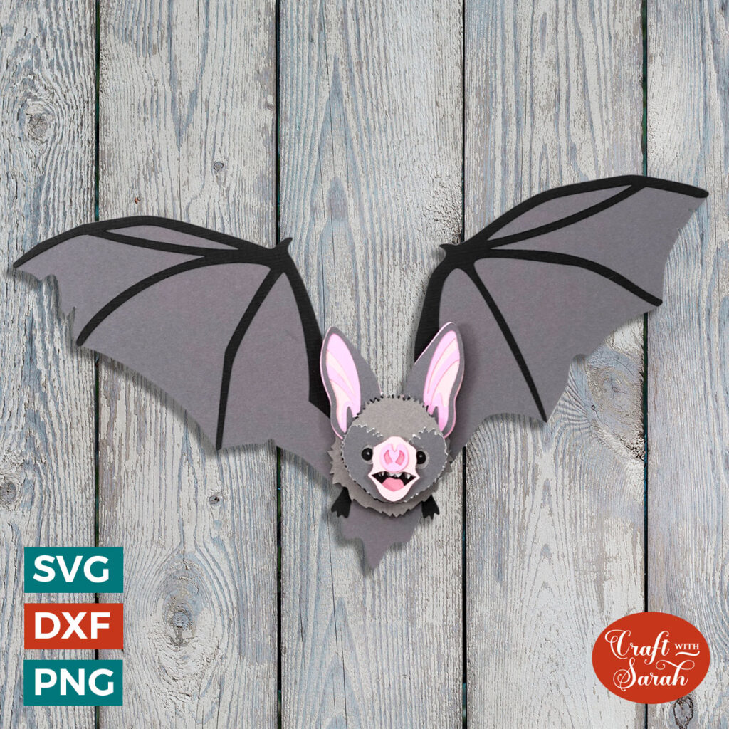 Flying Bat SVG - Craft with Sarah