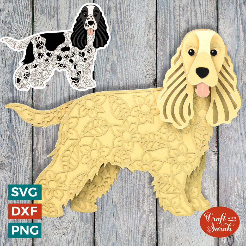 Cocker Spaniel SVG - Craft with Sarah