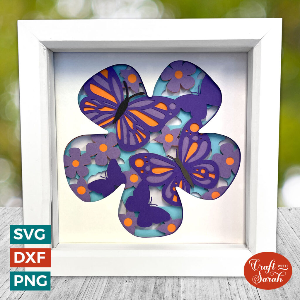 Flower Silhouette Shadow Box - Craft with Sarah