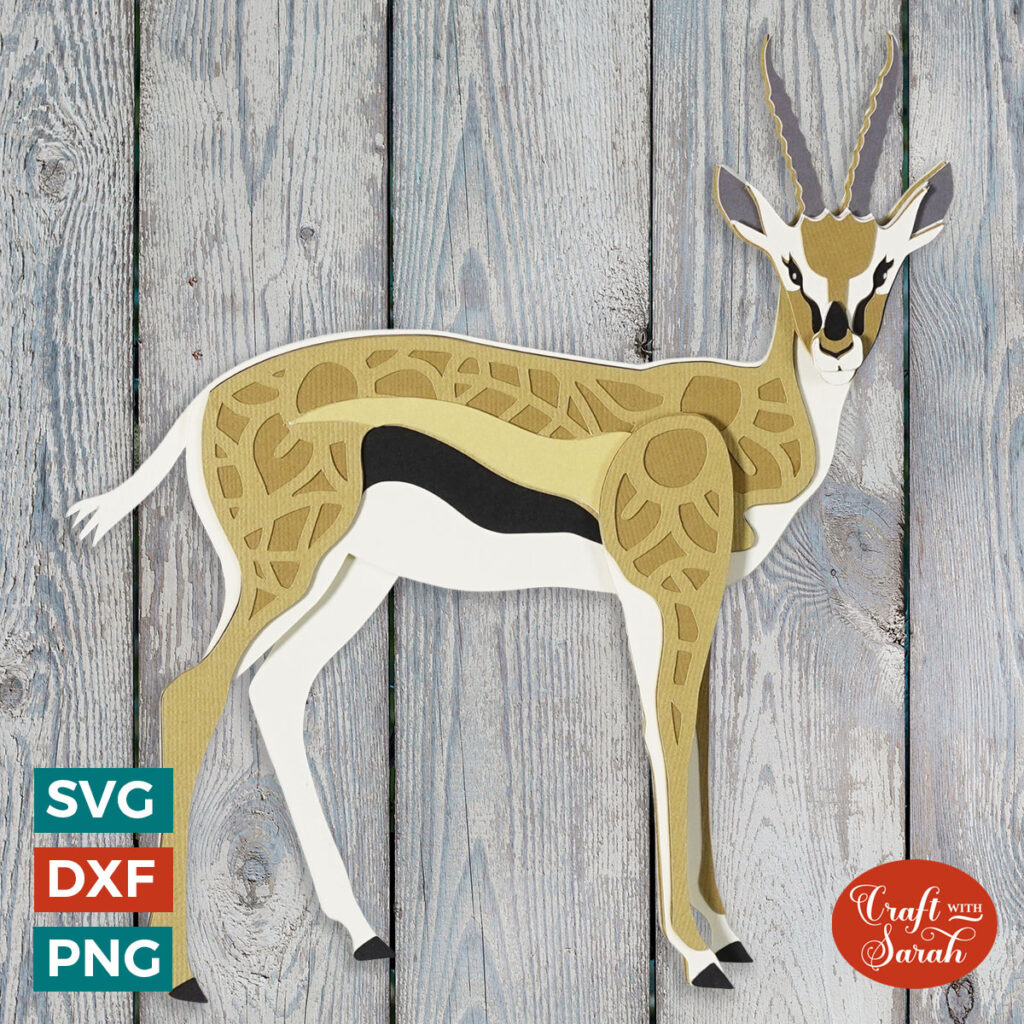 Gazelle SVG - Craft with Sarah