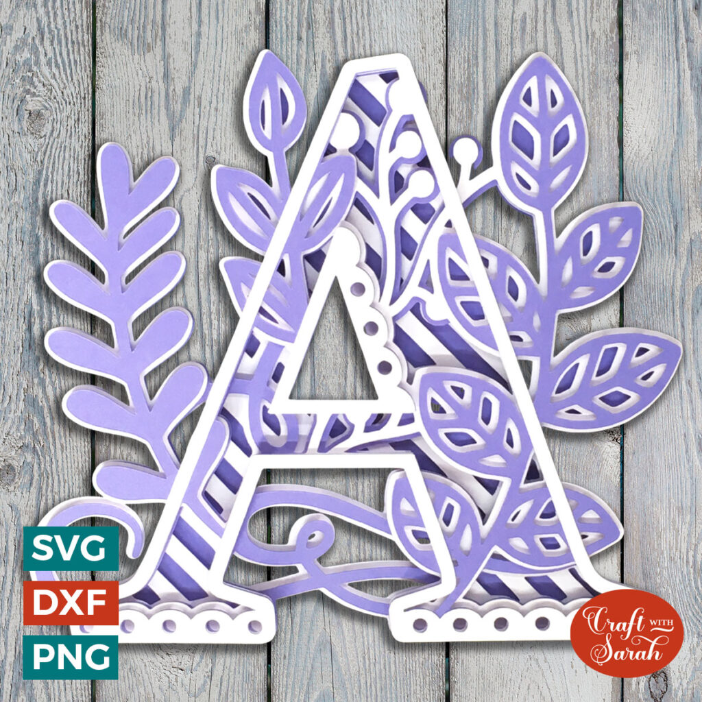 Letter A Alphabet SVG - Craft with Sarah