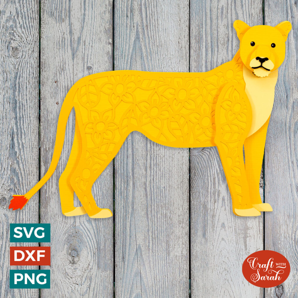 Lioness SVG - Craft with Sarah