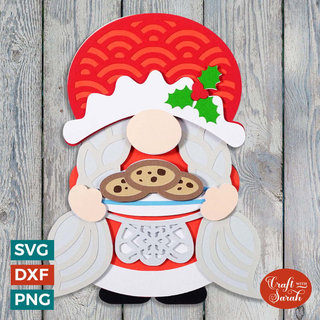 Mrs Claus Gnome SVG - Craft with Sarah