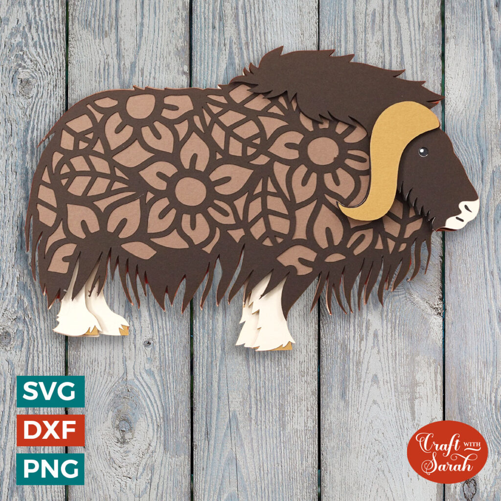 Musk Ox SVG - Craft with Sarah