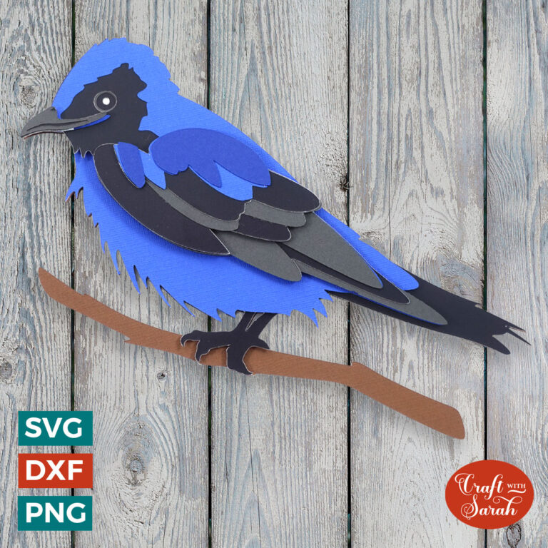 Purple Martin Bird SVG - Craft with Sarah
